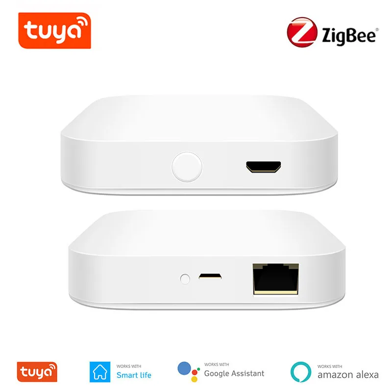 Tuya ZigBee Smart Gateway Hub Wireless / Wired Smart Home Bridge Smart Life APP Remote ...