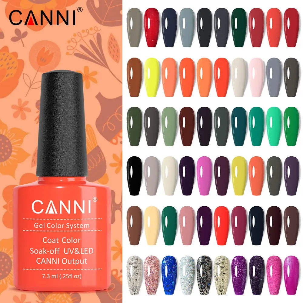 CANNI 젤 바니시 컬러 128 258 고품질 오래 지속되는 네온 시리즈 UV LED 램프 경화 네일 아트 페인팅 젤 폴리쉬, 네일아트 젤네일 매니큐어|soak off ...