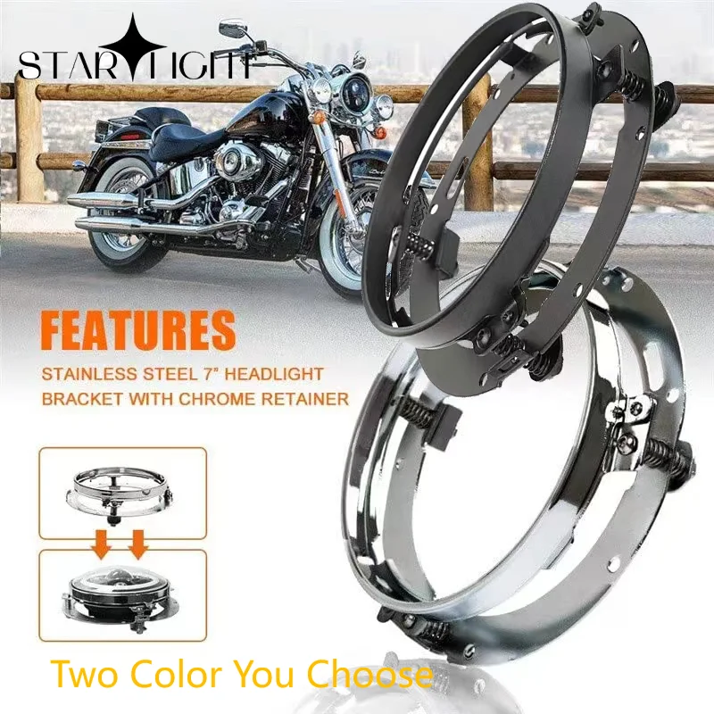 LED-Headlight-Mounting-Bracket-Ring-7-Inch-Round-Headlamp-Mount-Lamp ...