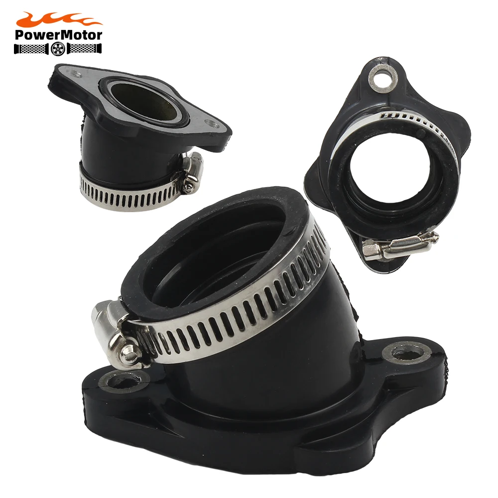 Motorcycle Carburetor Rubber Angled Adapter Intake Inlet Pipe for ...