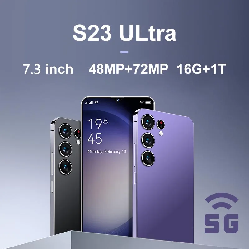 S23 Ultra Original Smartphone 7.3 inches 16GB+1TB 6800mAh 5G Android ready stock sale brand ...