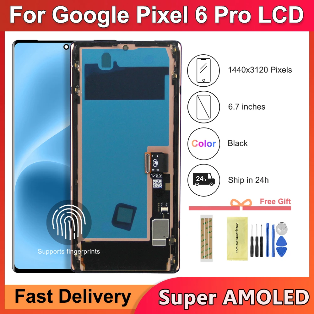 6-7-Super-AMOLED-For-Google-Pixel-6-Pro-GLUOG-G8VOU-LCD-Display-Touch ...