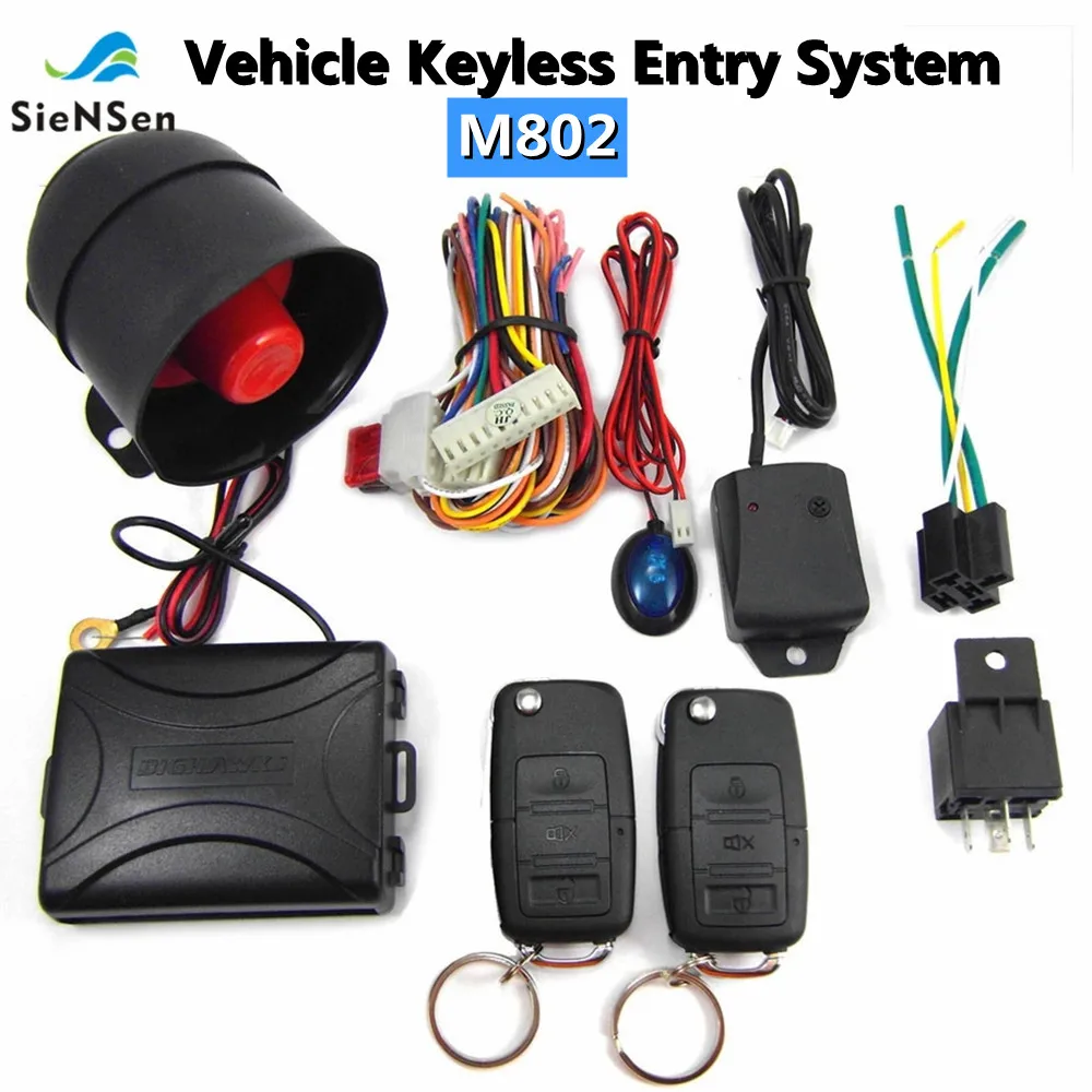 SieNSen Universal 1Set DC 12V Car Auto Alarm Remote Central Door ...