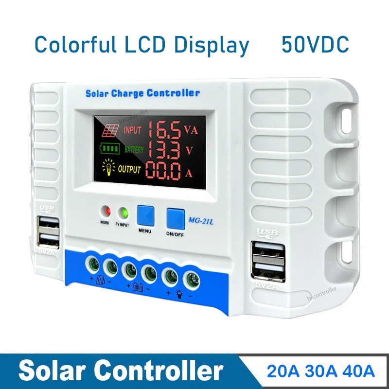 PWM-20A-30A-40A-Solar-Charge-Controller-4-USB-Port-Charging-Panel ...