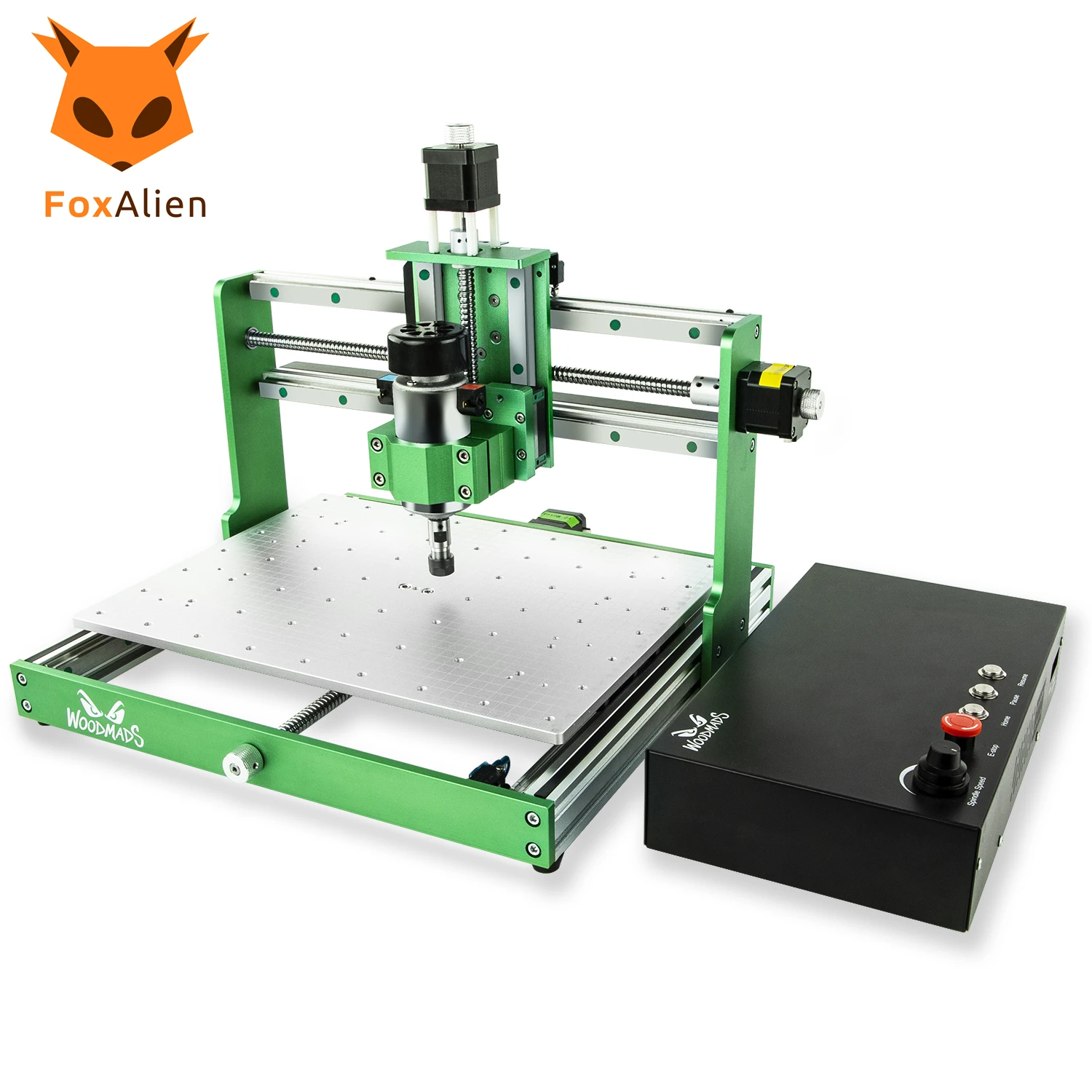 (free 20w Laser) All Metal Cnc Router Machine, 3 Axis Desktop Linear ...