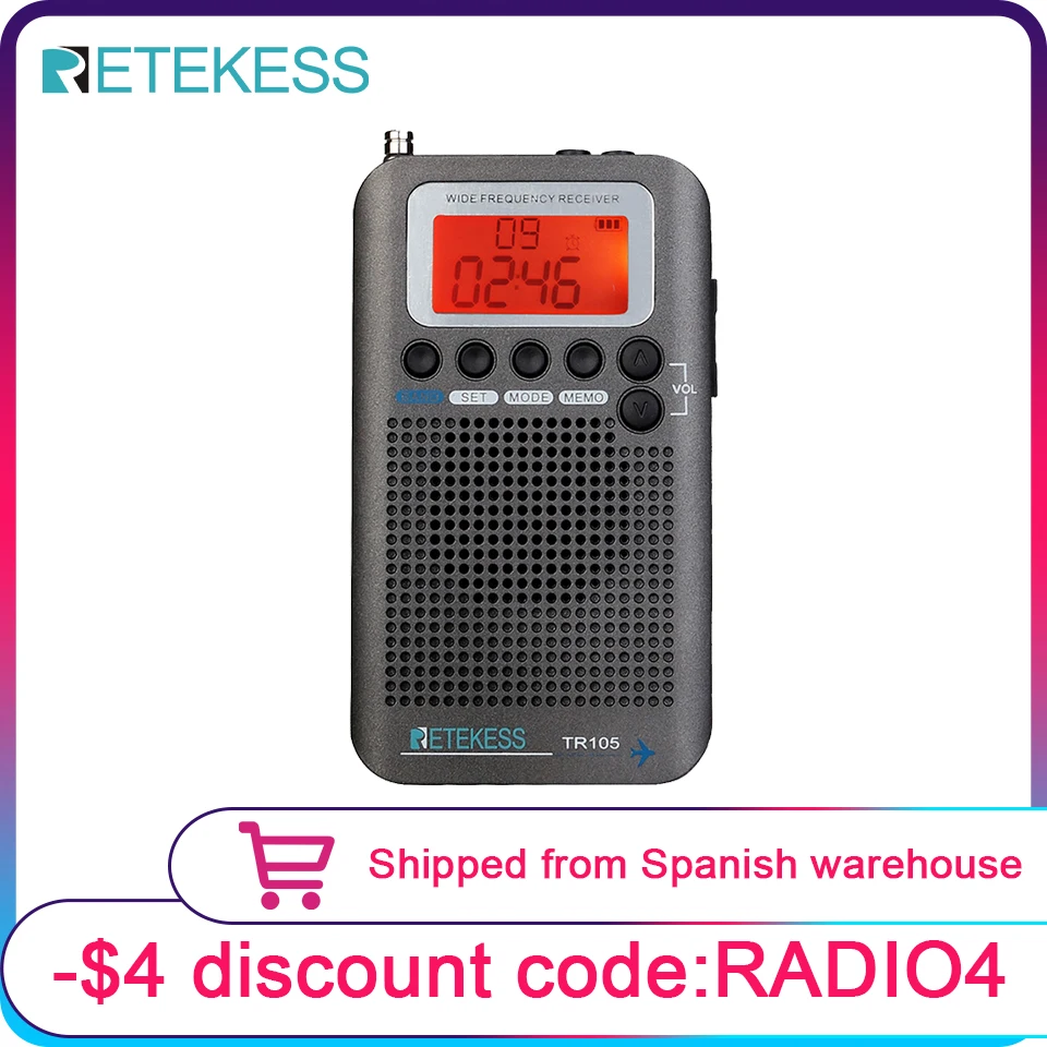Retekess-TR105-Radio-FM-Portable-Radios-AM-FM-SW-Cb-Air-Vhf ...