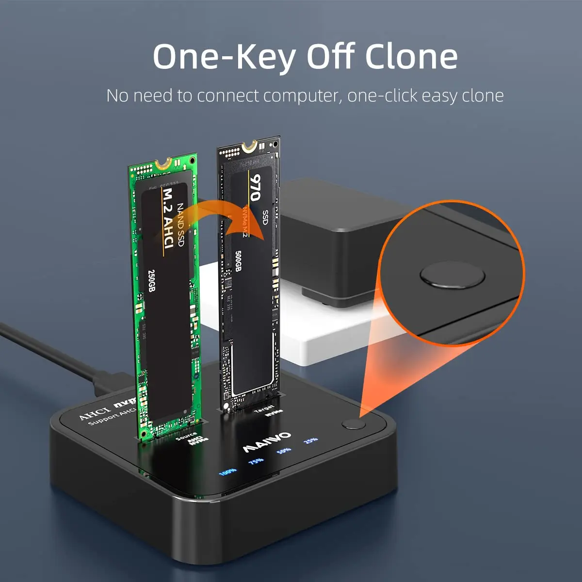 Dual-Bay NVME 10 Gbps SSD Docking Station USB-C™ To, 56% OFF