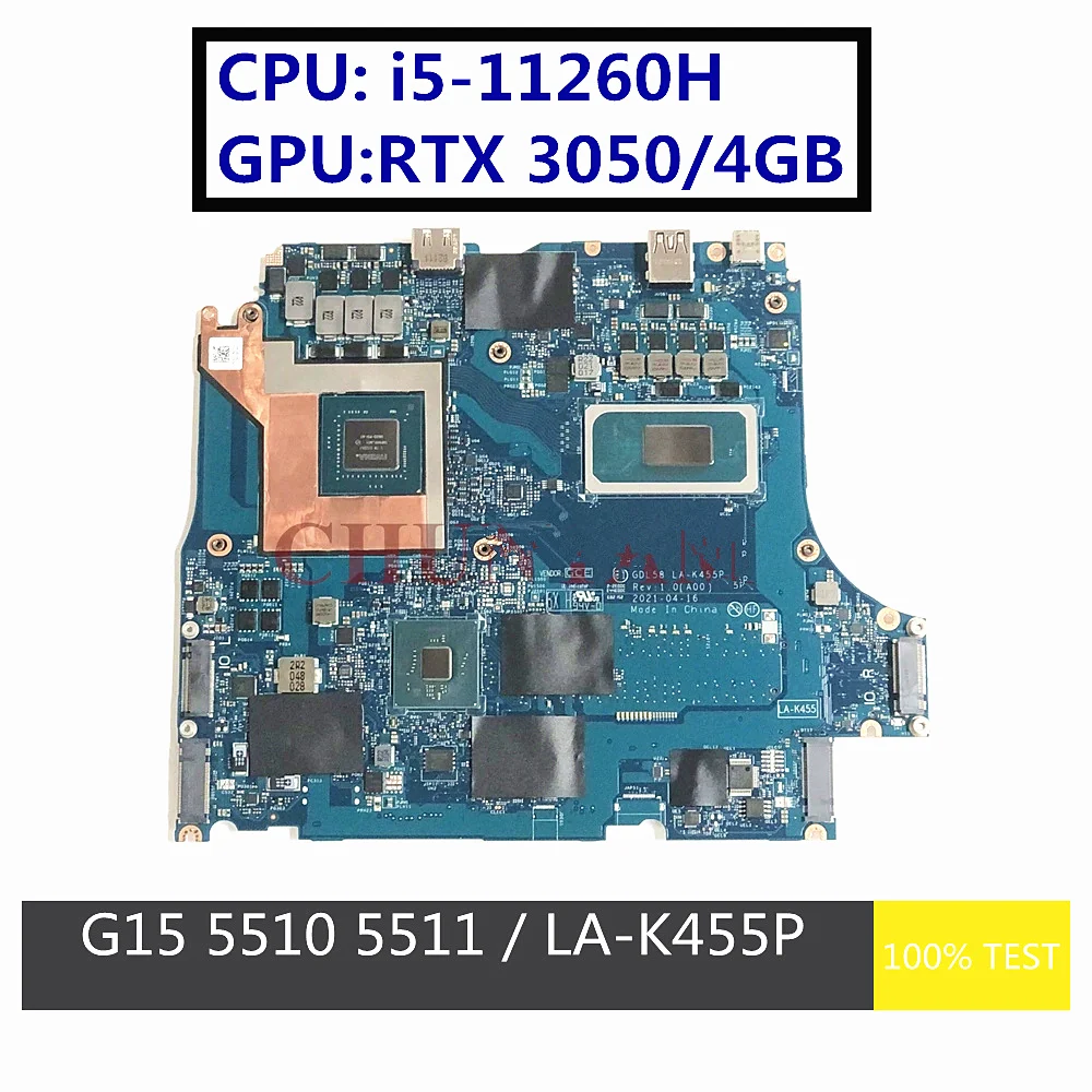 Refurbished-For-Dell-G-Series-G15-5510-5511-Laptop-Motherboard-LA-K455P ...