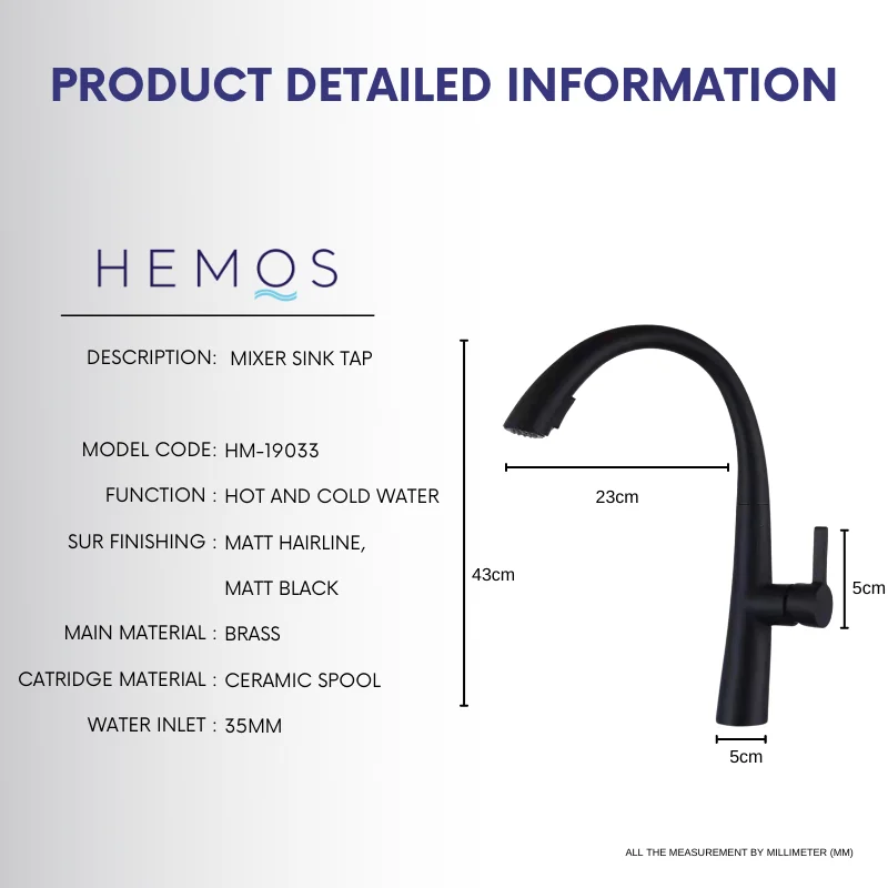 Hemók Elrejtik A Kihúzható Fekete Konyhai Csaptelep Hideg És Forró ...