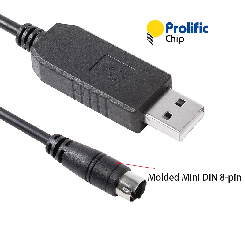 Prolific-PL2303-USB-RS232-to-8-pin-Mini-Din-Serial-Cable-for-Connecting ...