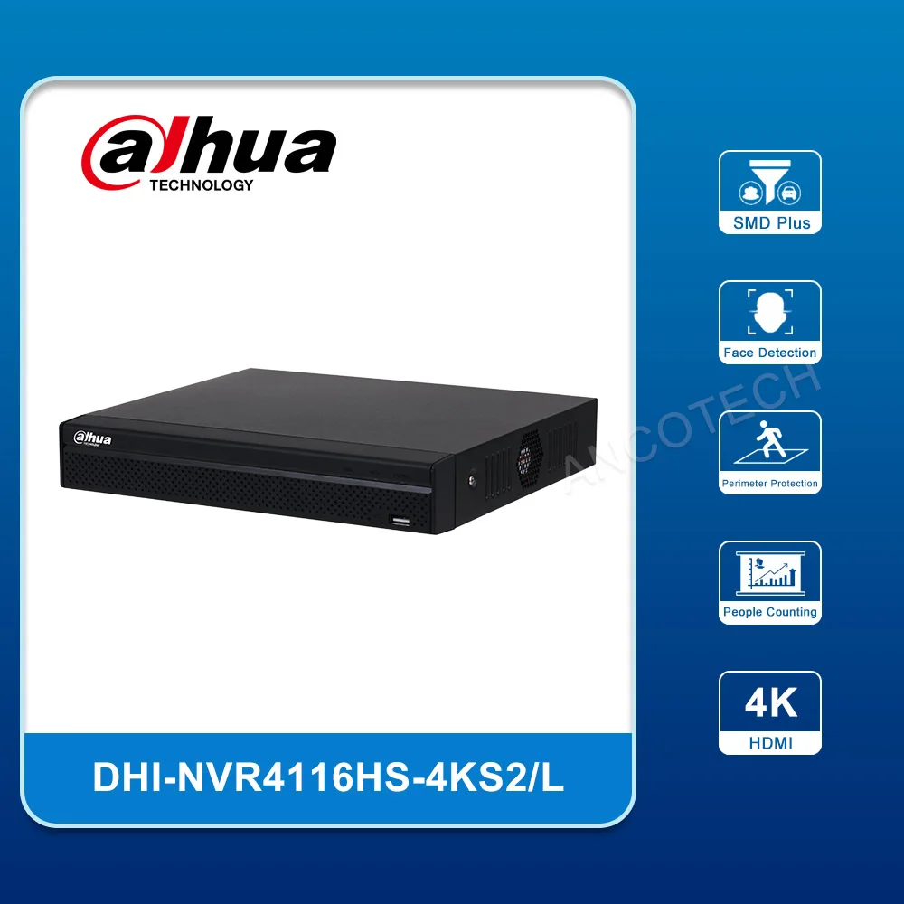 Dahua Nvr4116hs-4ks2/l 16 Channel Compact 1u 1hdd Nvr New 4.0 User Interface Security Network ...