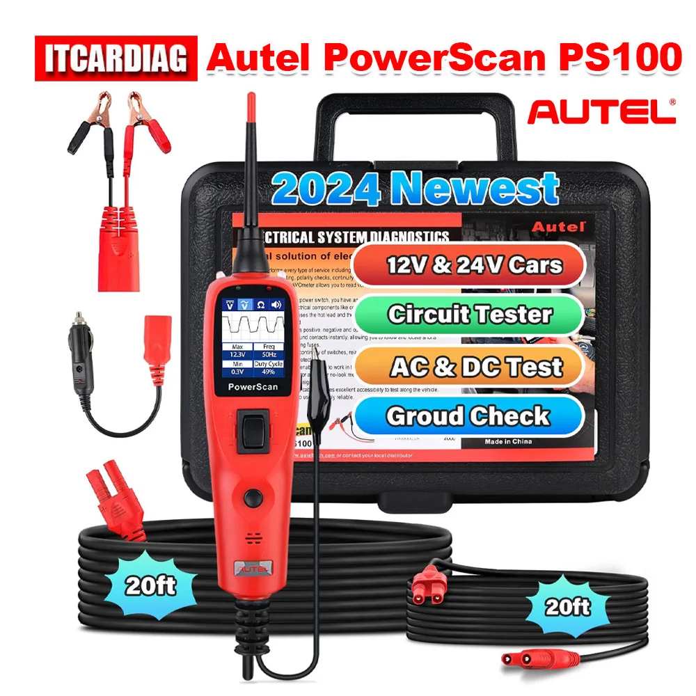 Autel-PowerScan-PS100-Electrical-System-Diagnosis-Tool-Power-Scan-Car ...