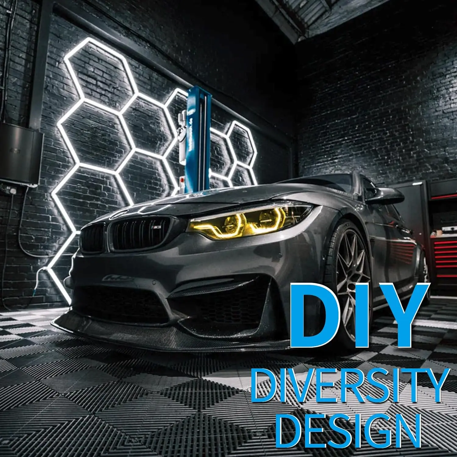 Modular-Hexagon-Honeycomb-LED-Lighting-System-6500k-Linkable-Ceiling-or ...