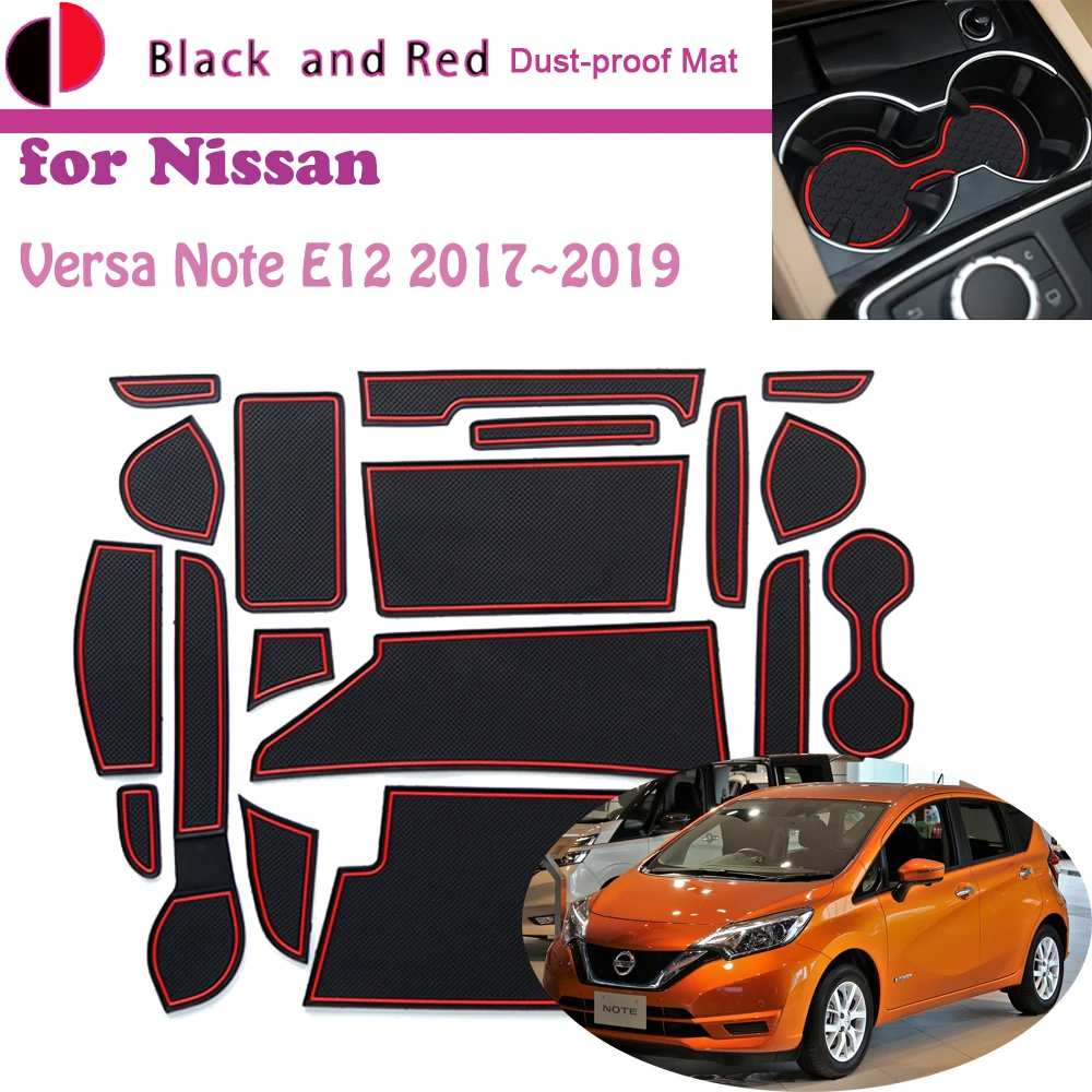 Alfombrilla-de-goma-para-puerta-de-Nissan-Versa-Note-Nismo-E12-NE12-e ...