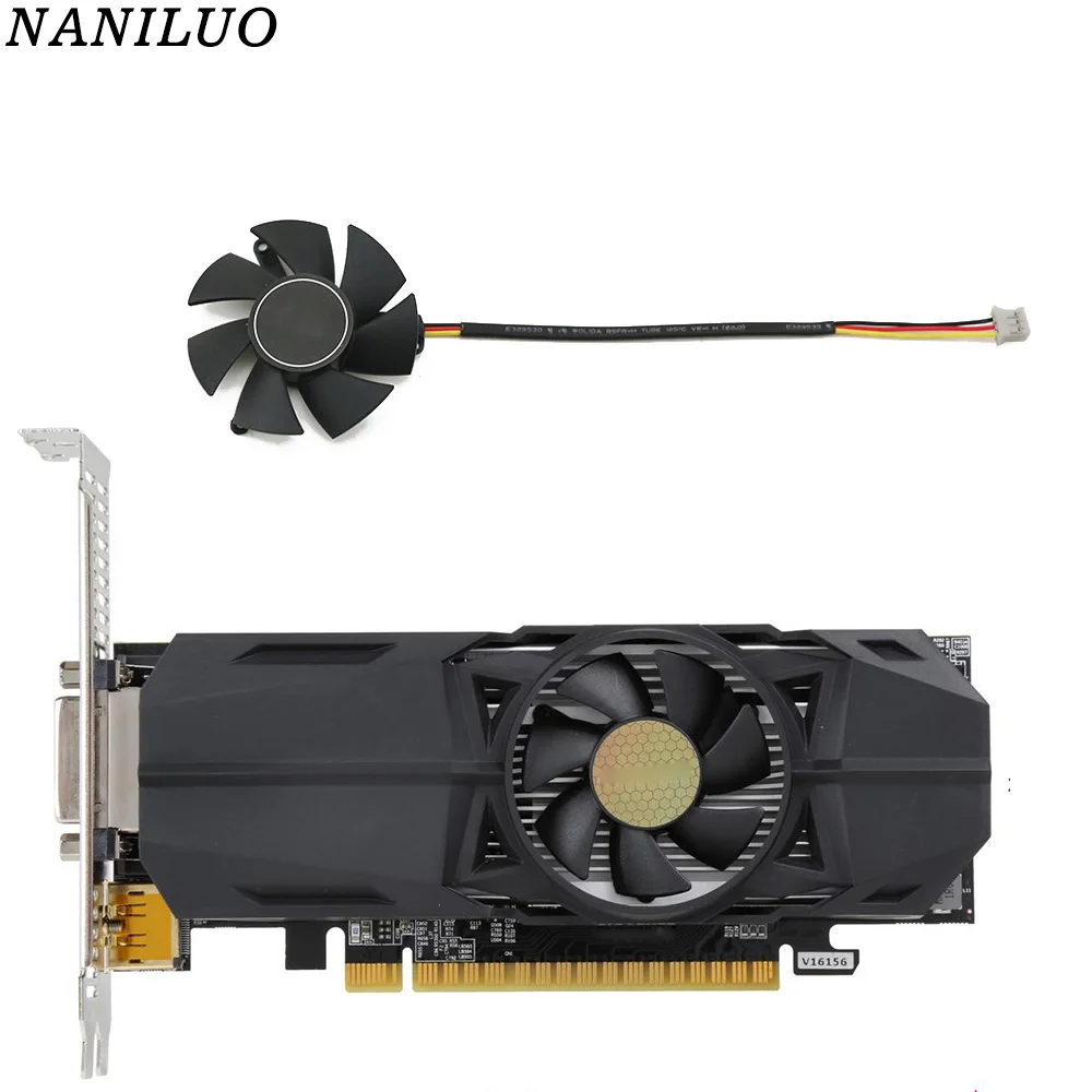 FS1250 S2053A GTX1030 GTX1050 팬 용 12V 0.19A 교체 GTX 1030 1050 1050Ti OC ...