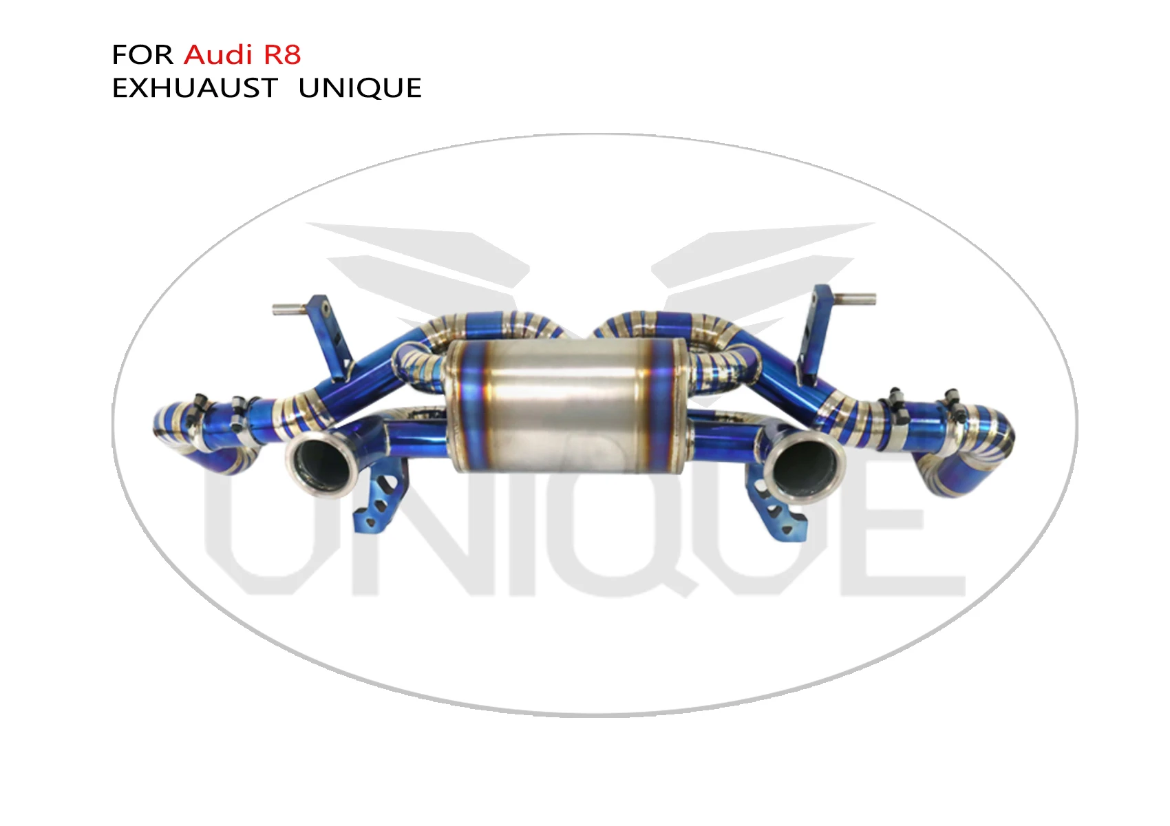 UNIQUE Titanium Alloy Exhaust System Performance Catback for Audi R8 ...