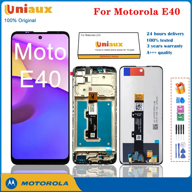 6.5" Original For Motorola Moto E40 LCD Display Touch Screen Digitizer ...