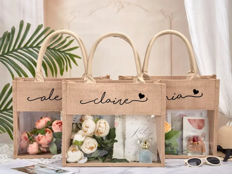 Bridesmaid-Beach-Bag-Personalized-Burlap-Gift-Bag-Custom-Burlap-Bridesmaid-Tote-Bags-Proposal ...