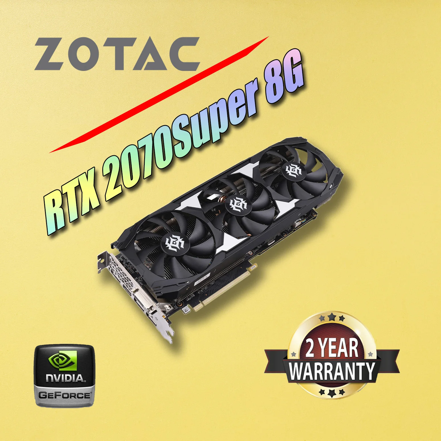 ZOTAC Geforce NVIDIA RTX2070Super, tarjeta gráfica de Triple ventilador ...