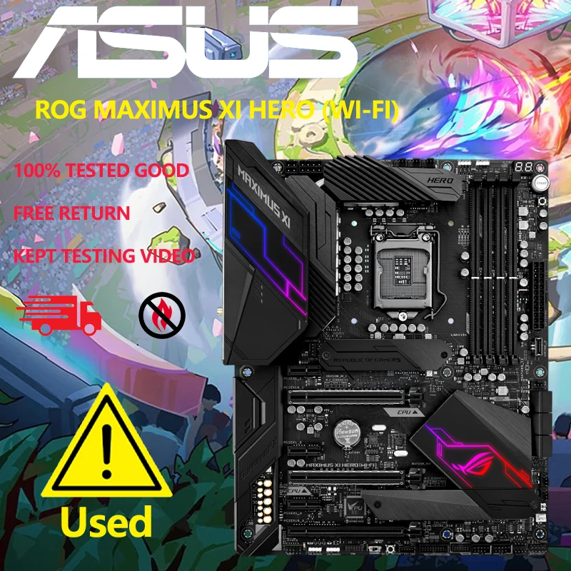 Asus-Rog-Maximus-Xi-Hero-Wi-Fi-Motherboard-Intel-Z390-Socket-1151-HDMI ...