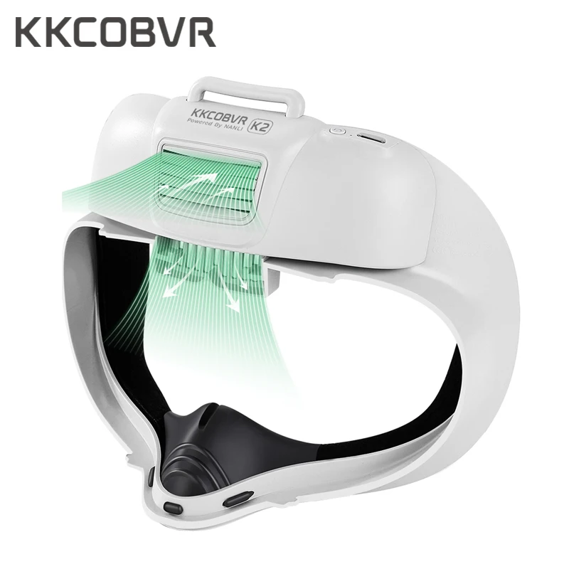 KKCOBVR K2 Cooling Fan for Quest 2 Relieve Lens Fogging 500mah Air ...