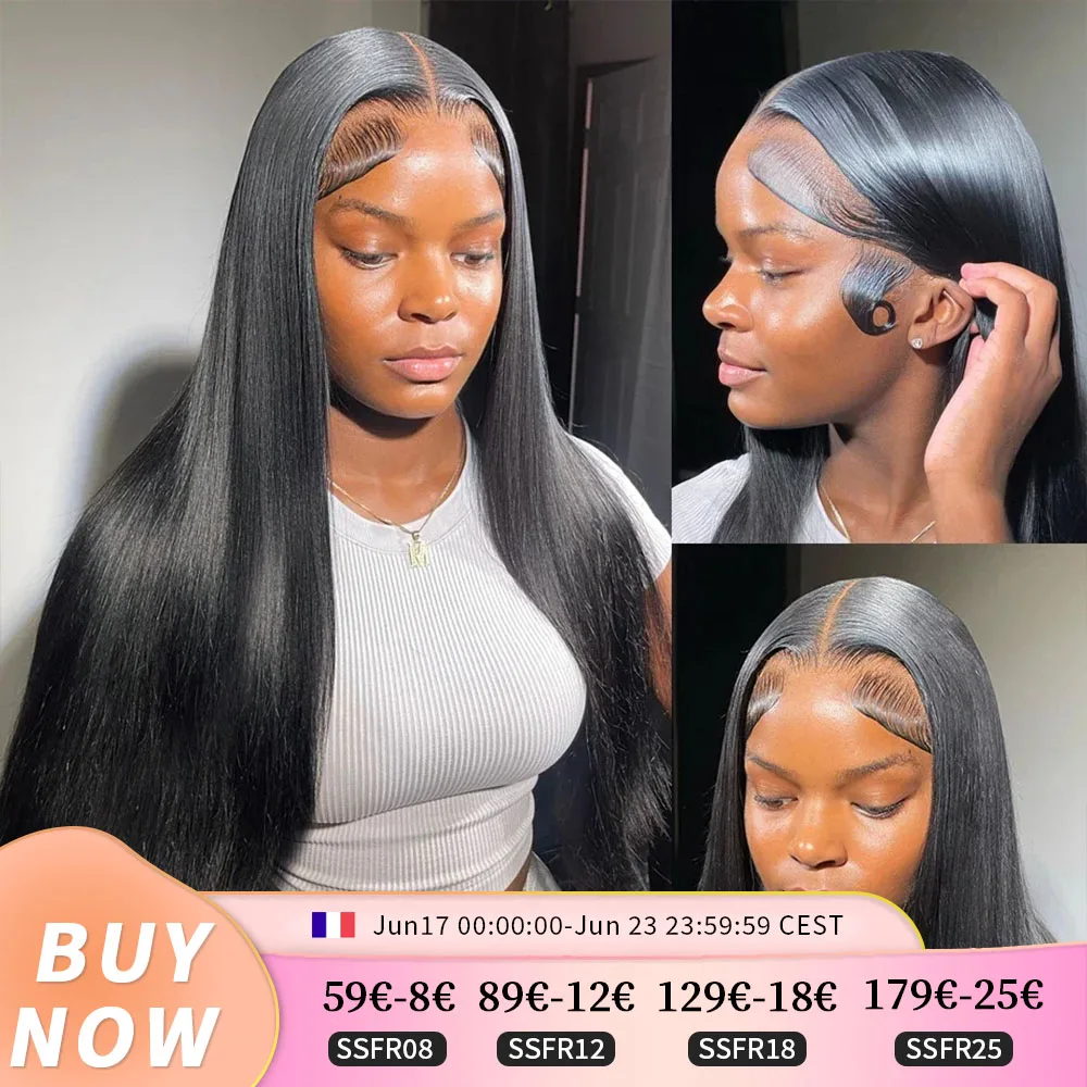 Perruque-Lace-Front-Wig-Br-silienne-Naturelle-Lisse-4x4-13x4-13x6-360 ...