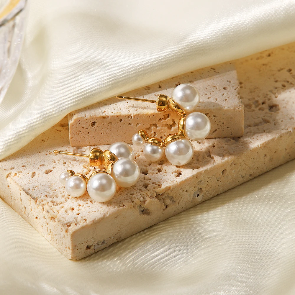 Uworld-minimalista-de-a-o-inoxid-vel-elegante-imita-o-p-rola-brincos ...