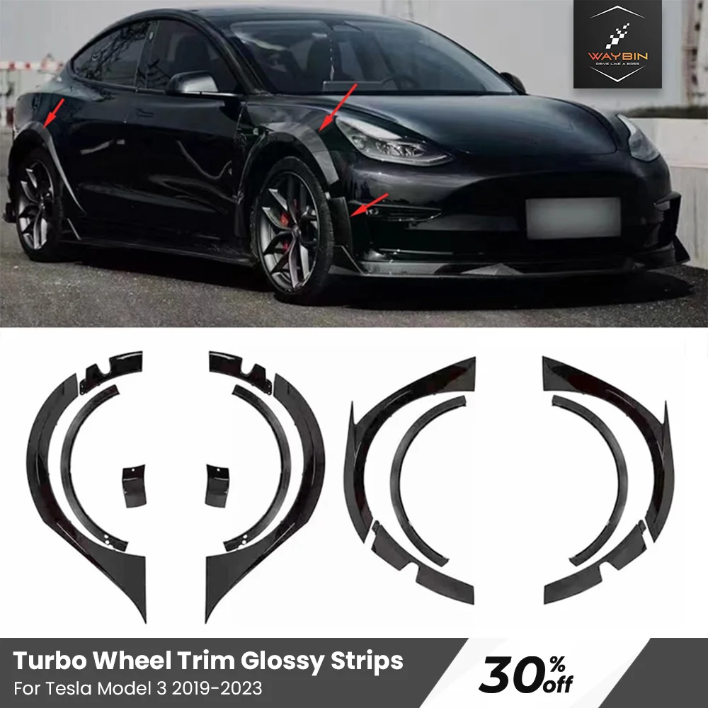 2023-Tesla-Wheel-Arches-HIgh-Gloss-Finished-Strip-Widebody-Wheel-brow ...