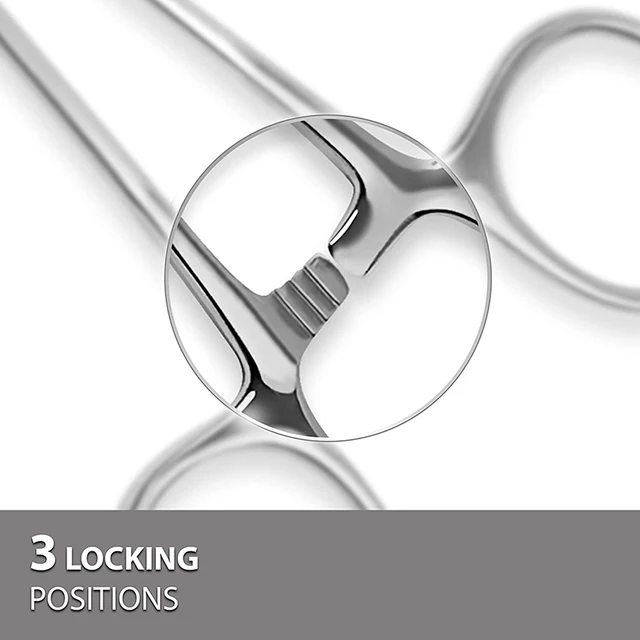 1Pc Stainless Steel Hemostatic Clamp Forceps Surgical Forceps Tool Kit ...