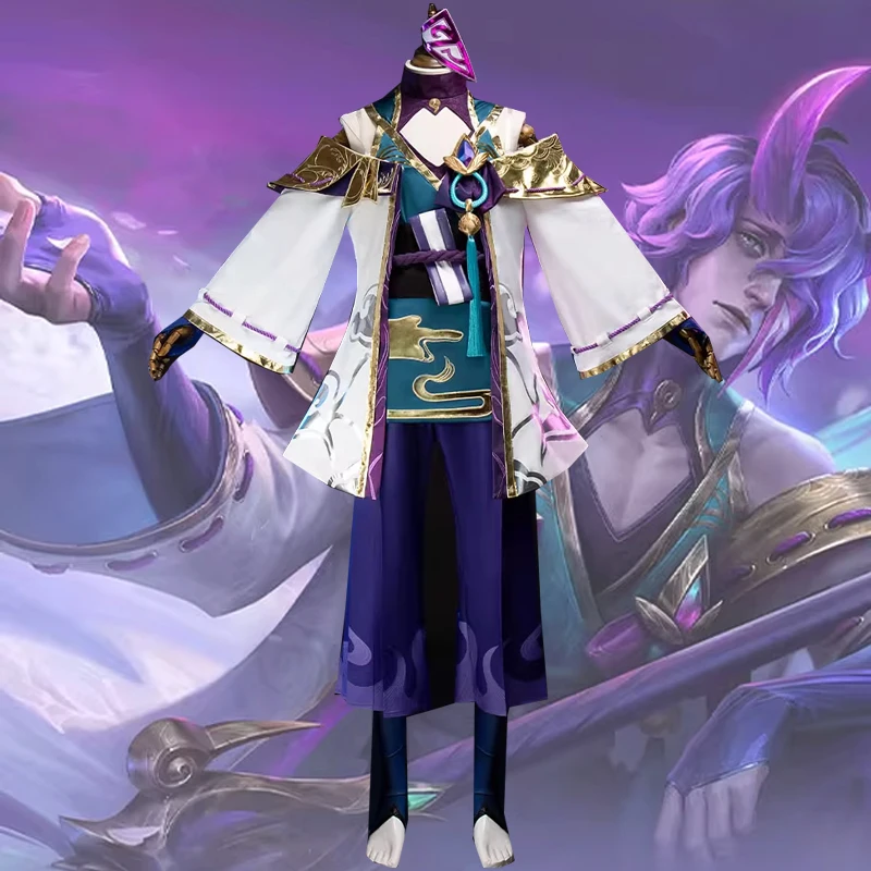 New LOL Spirit Blossom Hwei Cosplay Costume Man Game Outfits Anime ...