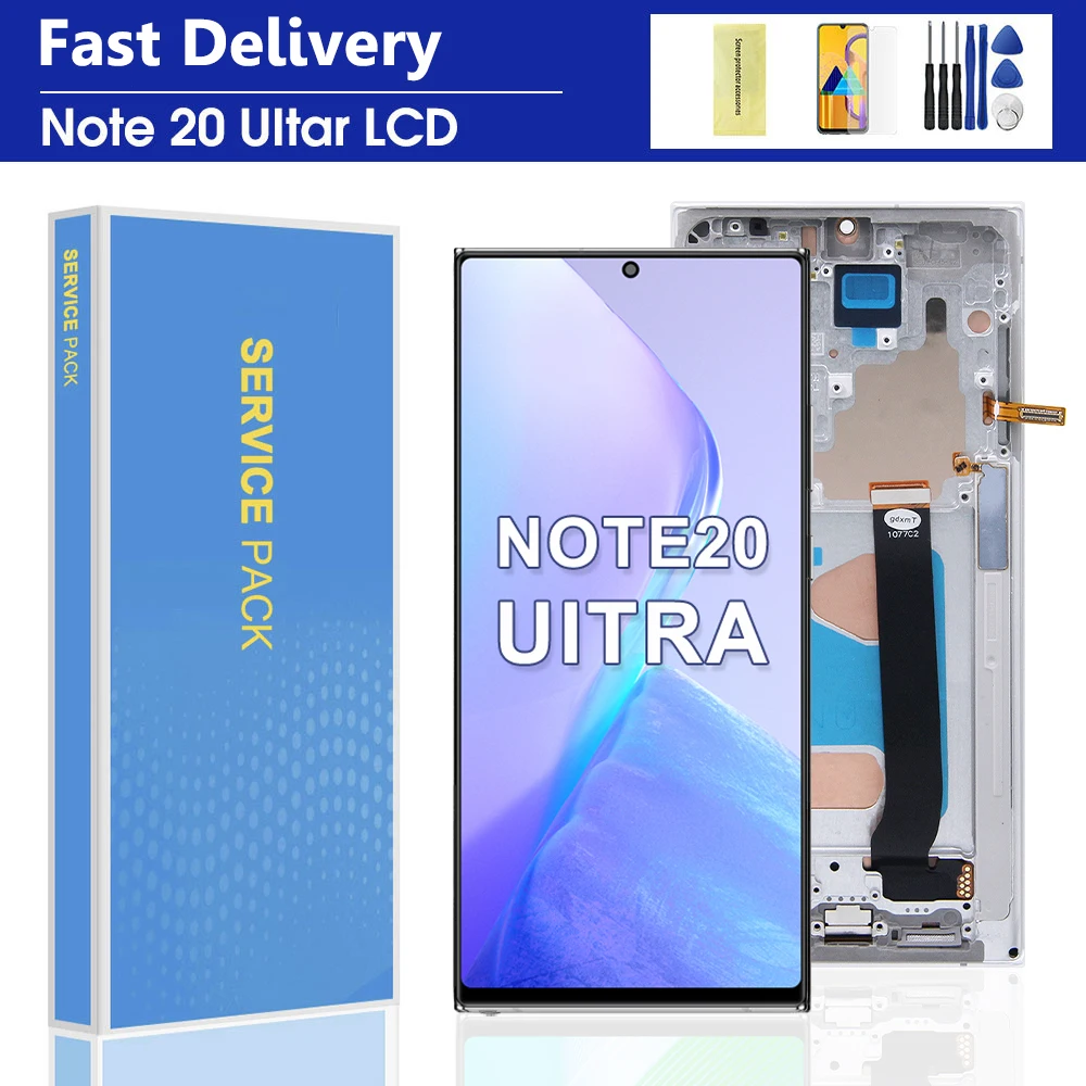 TFT-layar-sentuh-LCD-untuk-Samsung-Note20-Ultra-5G-N986B-pengganti ...