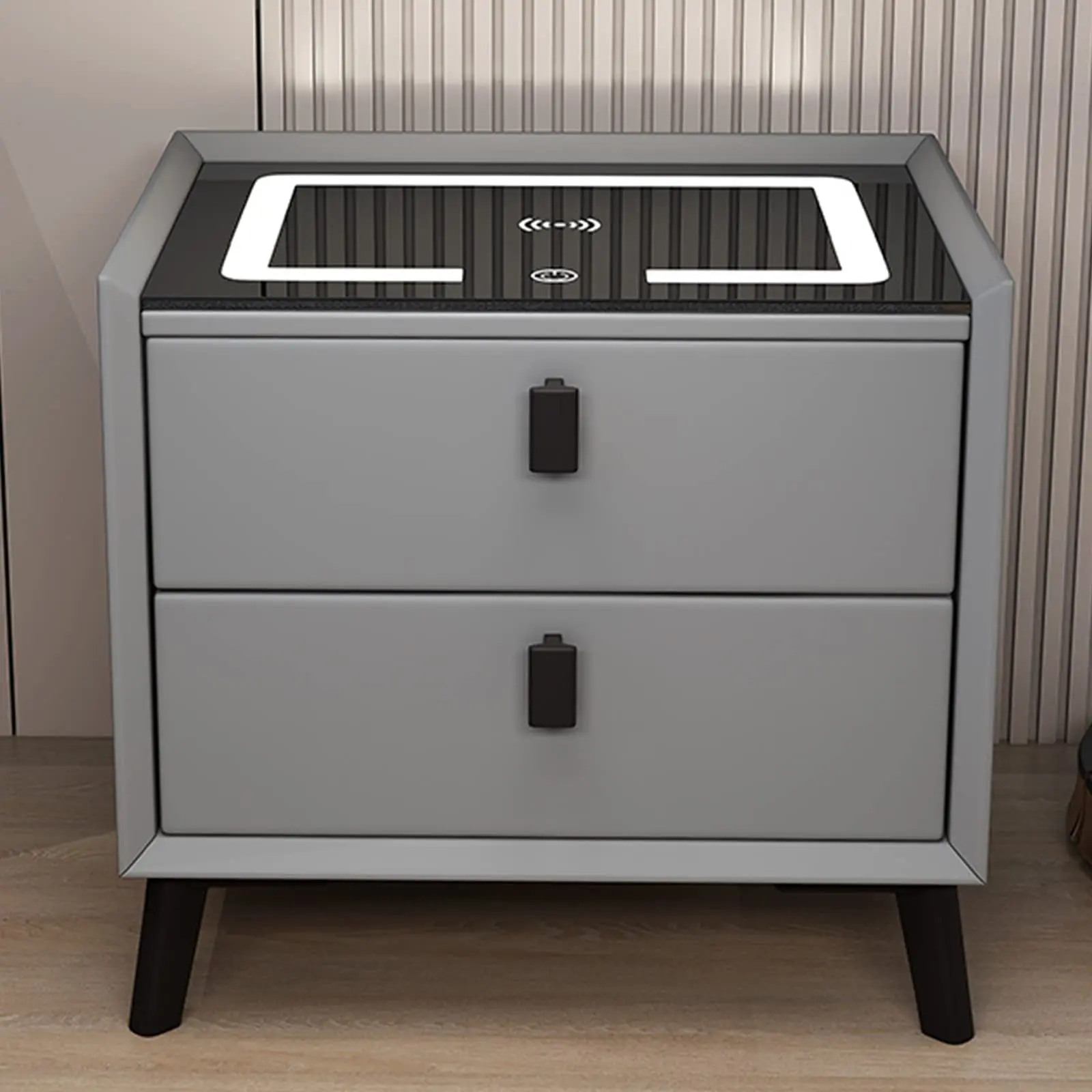 Smart-Bedside-Table-with-Wireless-USB-Charging-Bluetooth-Audio-Solid ...