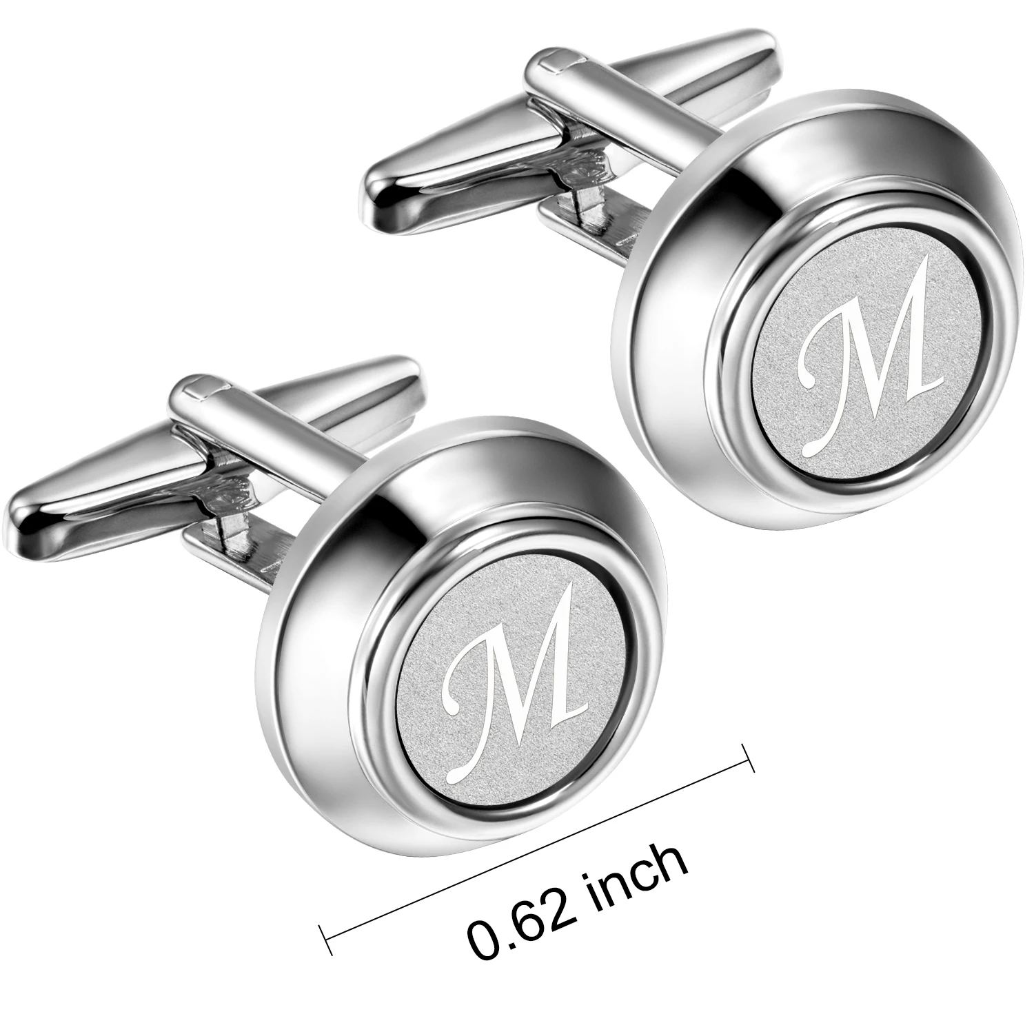 Hawson-Classic-Metal-Mens-Cufflinks-with-Initial-A-Z-Classic-26-Letters ...