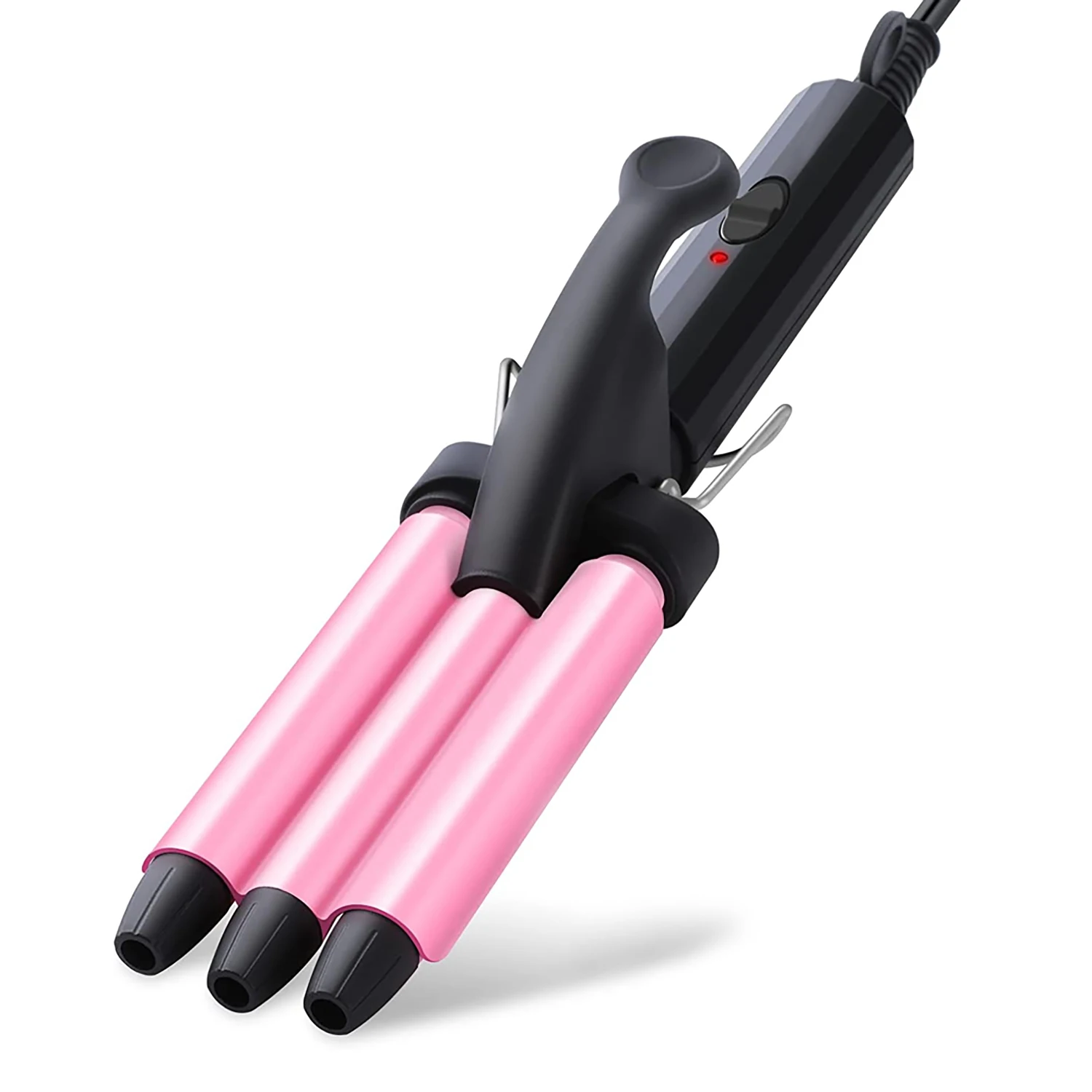 RUCHA-Mini-Three-Barrel-Hair-Curler-Iron-Curling-Wand-13mm-for-Home-and ...