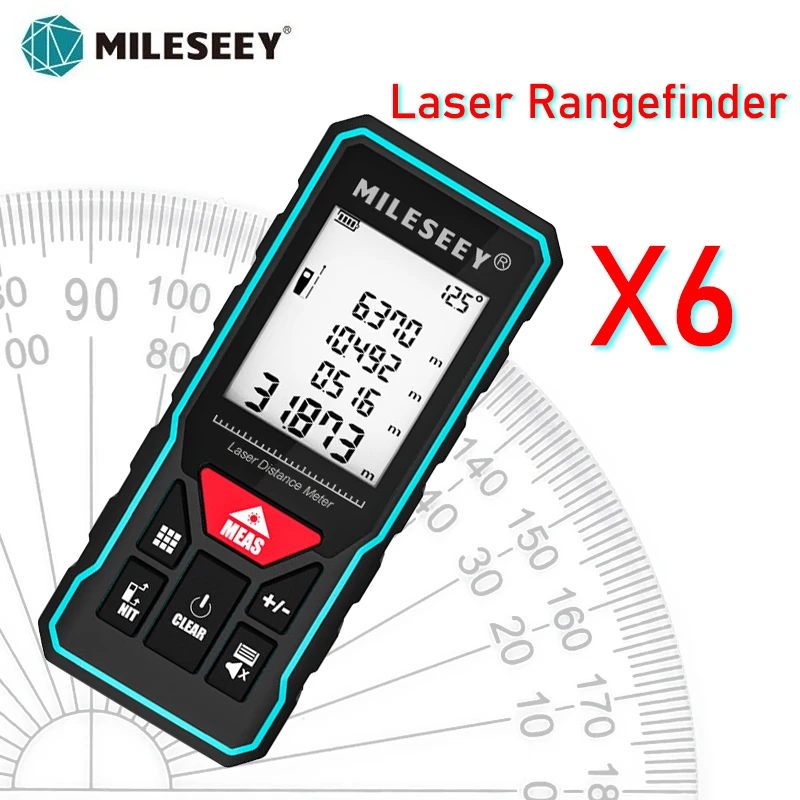 Mileseey Mini Meters Laser Distance Meter X5 X6 Rangefinder Finder ...