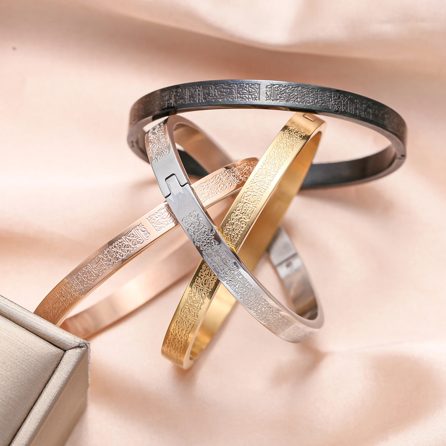 Personalized-Ayatul-Kursi-Cuff-Bangle-Stainless-Steel-Arabic-Bracelet ...