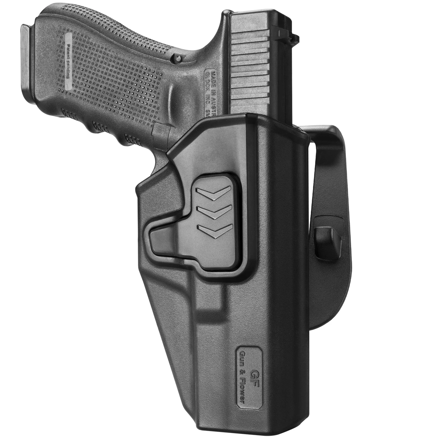 Polymer OWB Paddle Holster Level II Retention for Glock 17/19/19X/22/23 ...