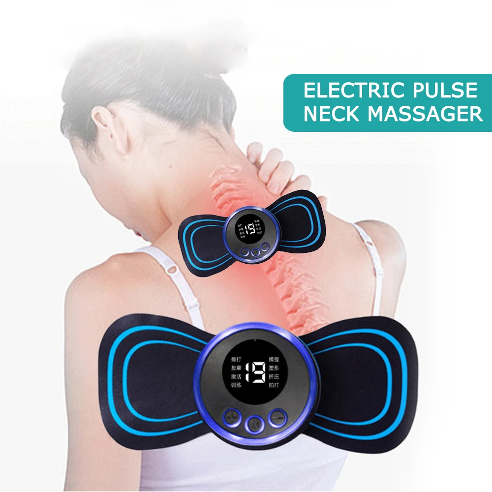 Dropshipping Electric Pulse Neck Massager EMS Cervical Massage Patch ...