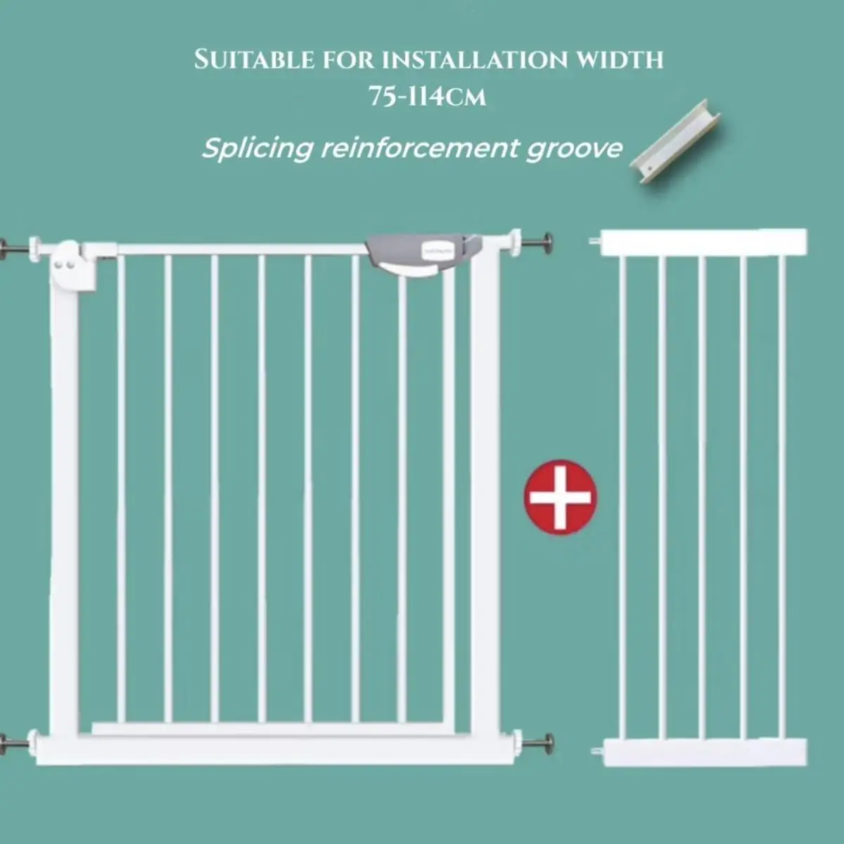 Auto-Close-Safety-Gate-Extra-Wide-Gate-For-75-114cm-30CM-Ectension-Rack ...