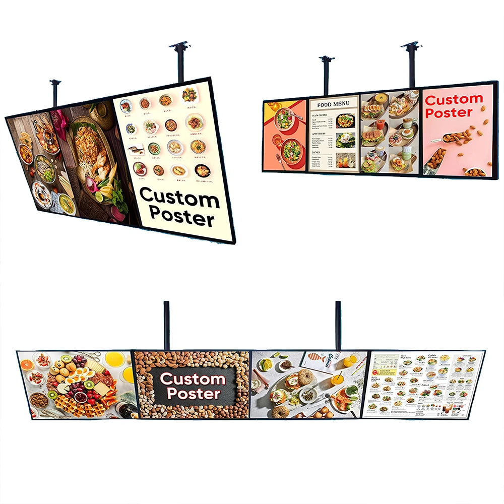 Ultrathin-LED-Snap-Frame-Advertise-Light-Box-LED-Menu-Board-Screen ...