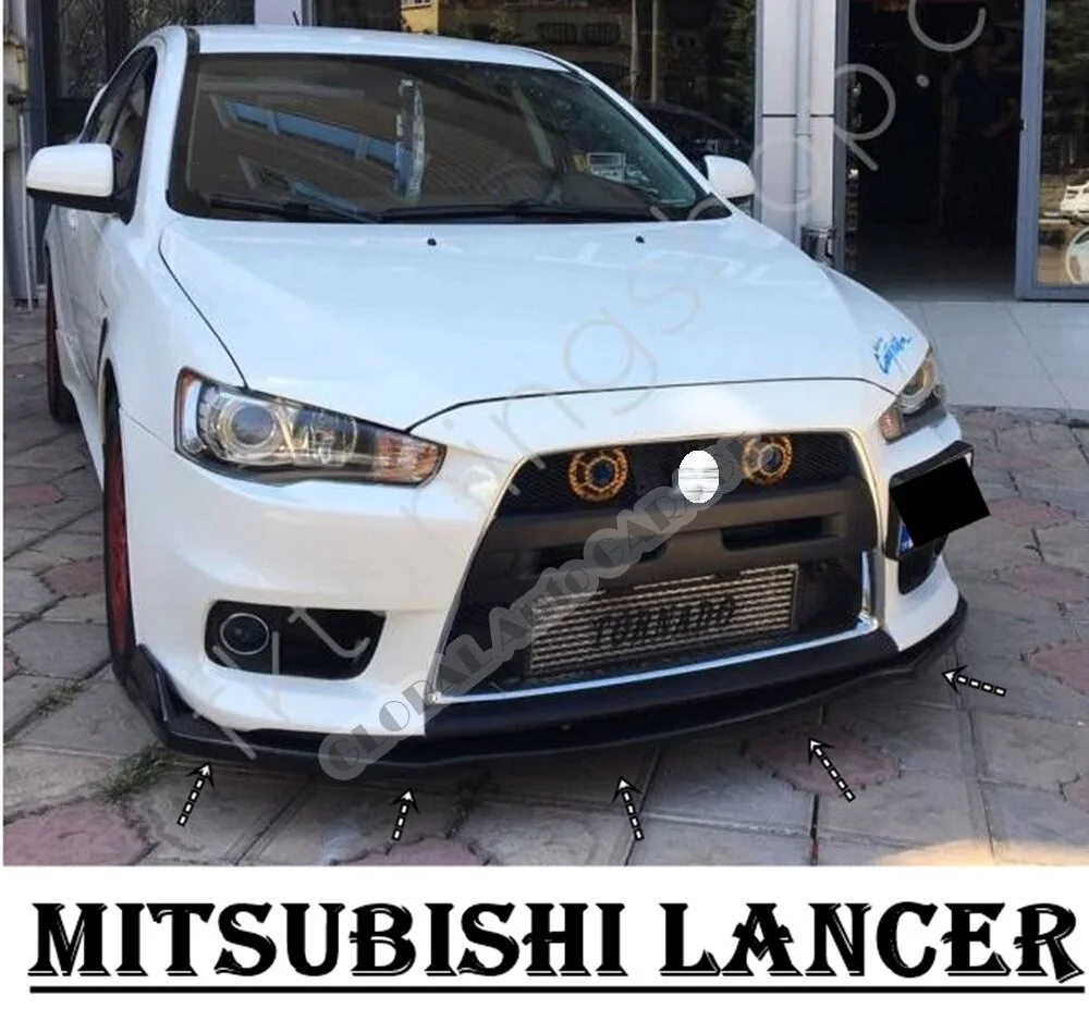 For Mitsubishi Lancer Front Bumper Attachment Lip 1992-2016 Piano ...