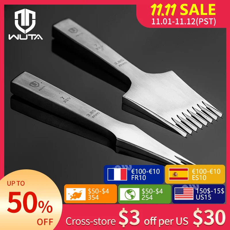 Wuta New High Quality Sharp Leather Chisel French Style Pricking Iron ...