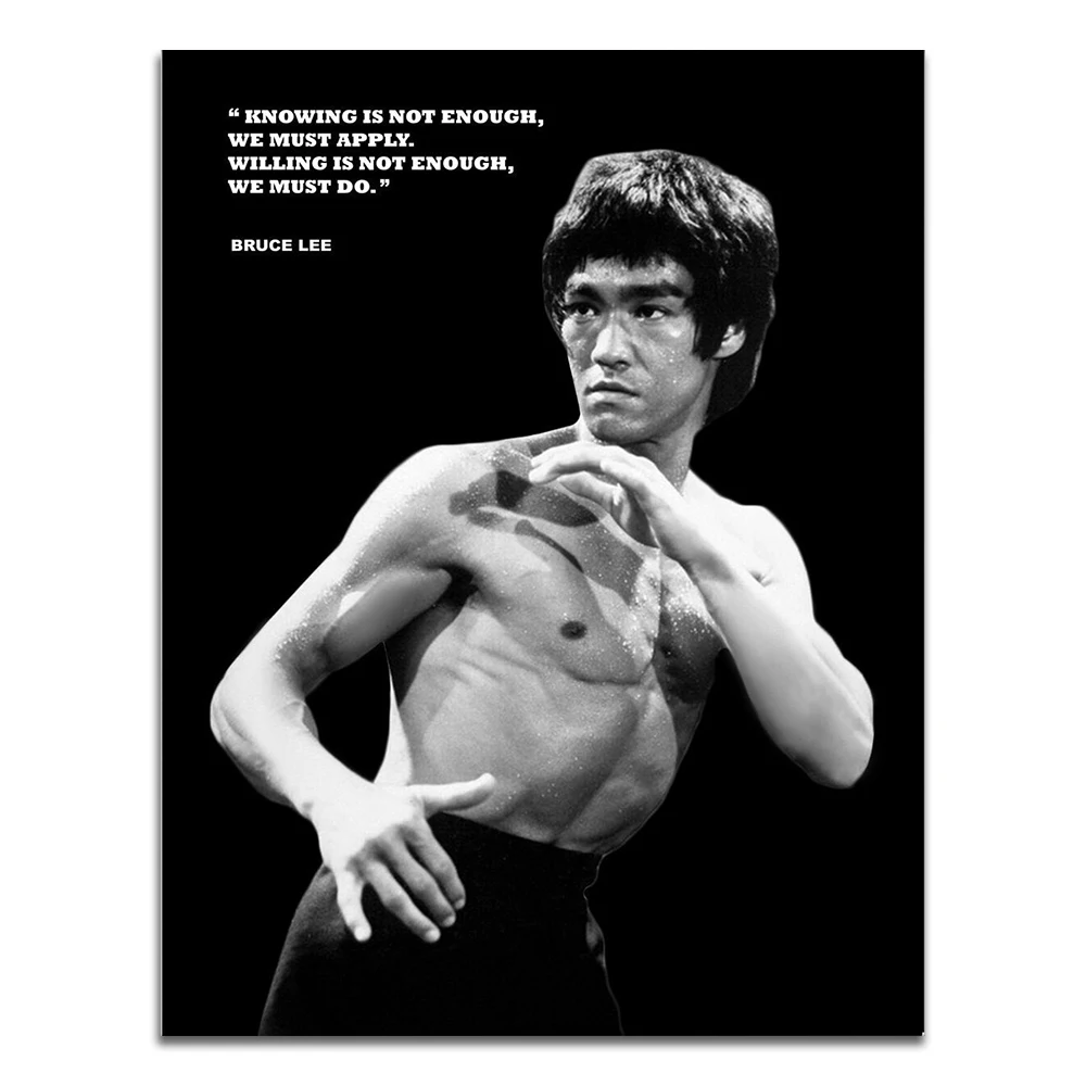 Bruce Lee Motivational Poster