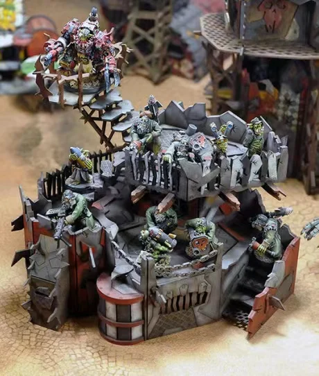 ORK-FORTRESS-Orc-Space-Warrior-Boss-Wargame-Miniatures-Figure-Terrain ...