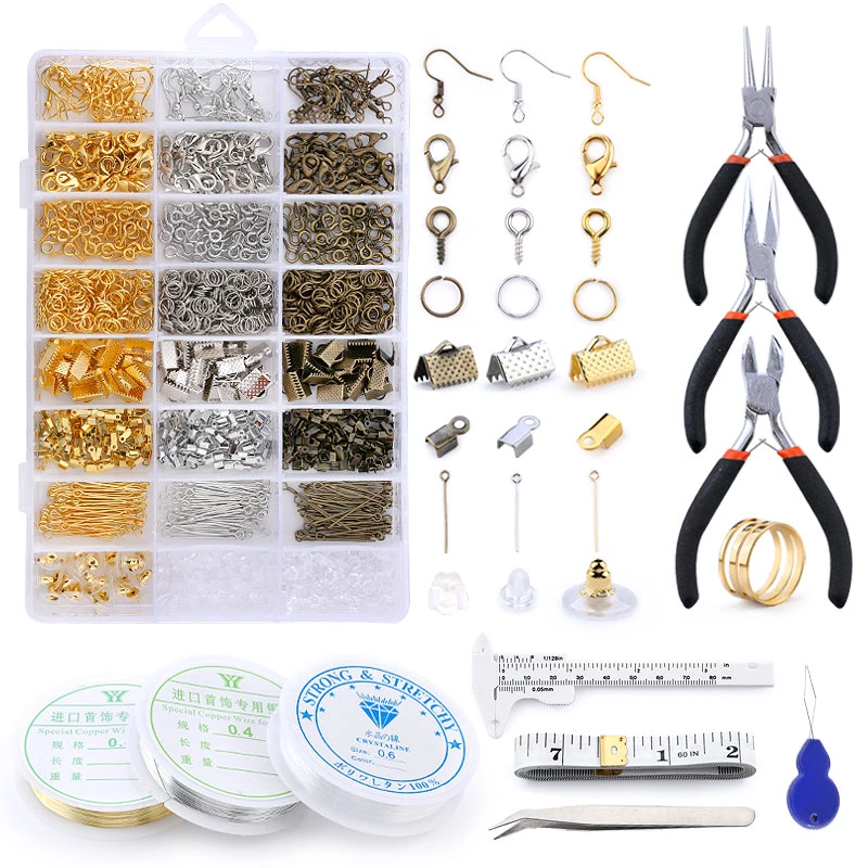 Alloy Accessories Jewelry Findings Set Jewelry Making Tools Copper Wire ...