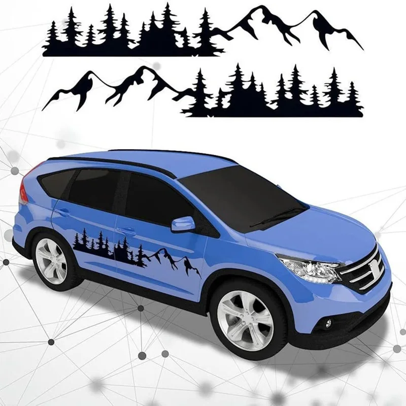 Forest-and-Mountain-Scenery-Graphics-Car-Side-Body-Stickers-Self ...