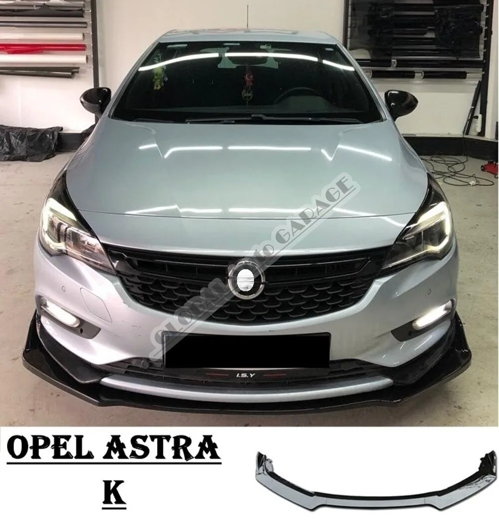 For-Opel-Astra-K-Front-Bumper-Attachment-Lip-2014-2020-Piano-Glossy ...