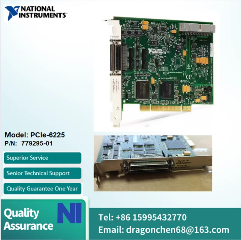 NI PCI-6225 779295-01 80 AI (16-bit, 250 kS/s), 2-channel AO, 24 ...