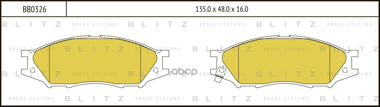 Front disc brake pads blitz art. Bb0326| | - AliExpress