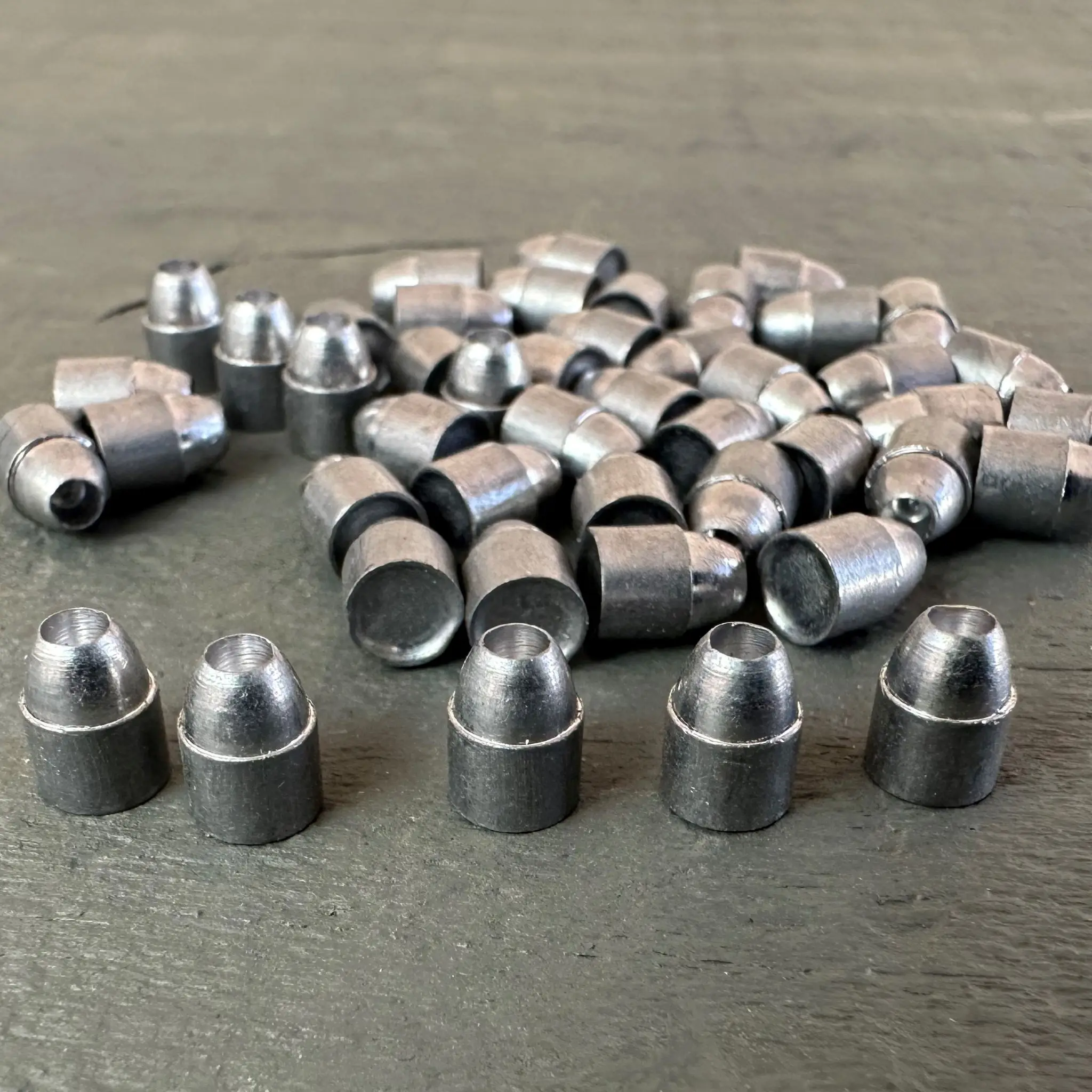 Chumbinho 5.53mm 25 Grains Slug Tipo 2 Disc Estrela de Prata Ponta Oca ...